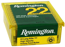 5000 Rounds of REMINGTON 22LR 36GR LEAD-HP HIGH-VEL - Rifle Ammunition ...