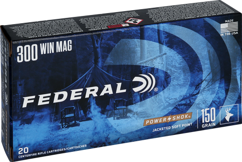 200 Rounds of FEDERAL POWER-SHOK 300 WIN MAG 150GR SP - Rifle ...
