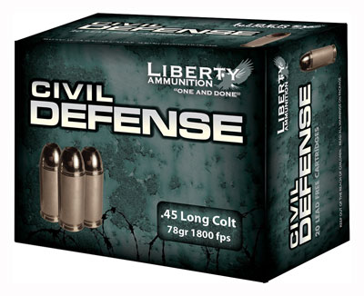 200 Rounds of LIBERTY CIVIL DEFENSE 45 LC 78GR HP - Pistol Ammunition ...