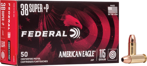 1000 Rounds of FEDERAL AE 38 SUPER +P 115GR JHP - Pistol Ammunition at ...