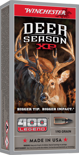 200 Rounds of WINCHESTER DEER XP 400 LEGEND 190GR POWER POINT - Rifle ...