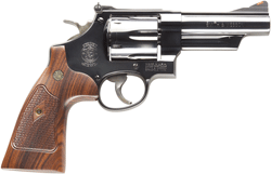 S&W 29 Classic 44Mag 4" As Blued Checkered Wood Grips - Revolvers at GunBroker.com : 1083002054