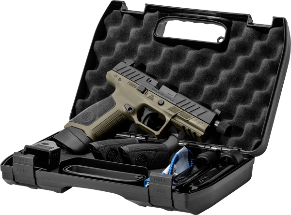 Beretta Apx A1 Fs 9mm 4.8" Or 21-Shot Od Grn/Blk Poly Thrd - Semi Auto ...