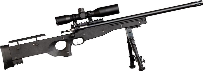 Crickett Precision Rifle 22Lr Blued/Black Threaded W/Scope - Bolt ...