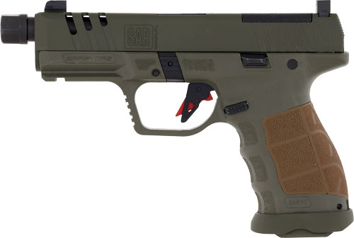 Sar Usa Sar9 Compact Socom 9mm 4.7" Bbl 15/21 Rd Mag Sf Green - Semi ...