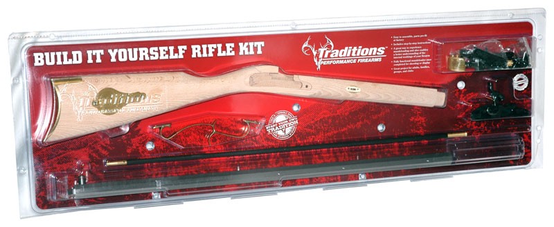Traditions St. Louis Hawken Rifle Kit 50 Percussion - Black Powder ...